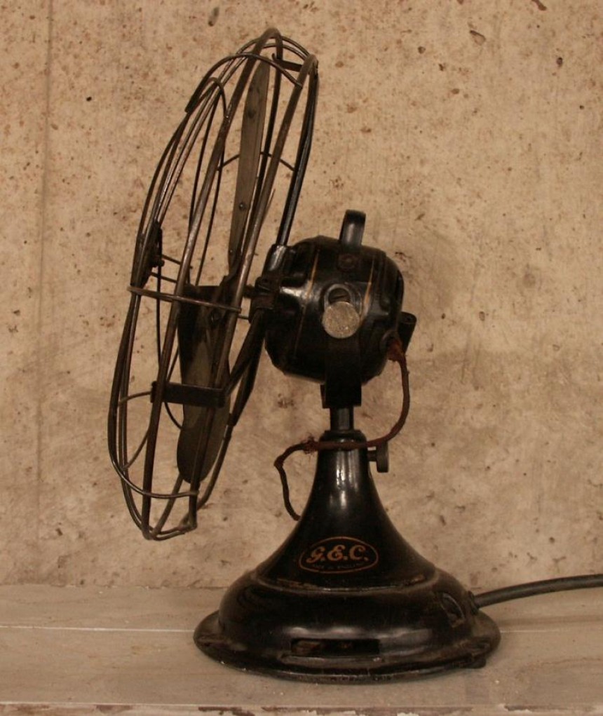 Antique & Reclaimed large original gec electric fan- SalvoWEB UK