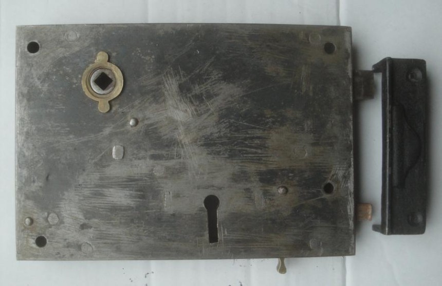 Antique & Reclaimed Large rim lock- SalvoWEB UK