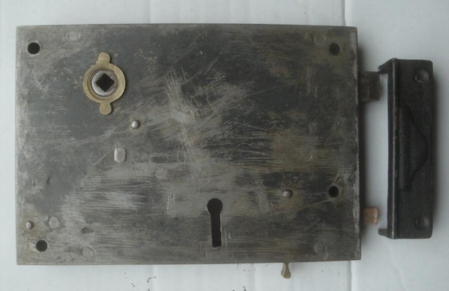 Antique & Reclaimed Large rim lock- SalvoWEB UK