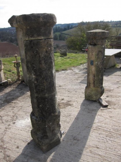 Antique & Reclaimed listings Antique Bathstone Gate Posts- SalvoWEB UK