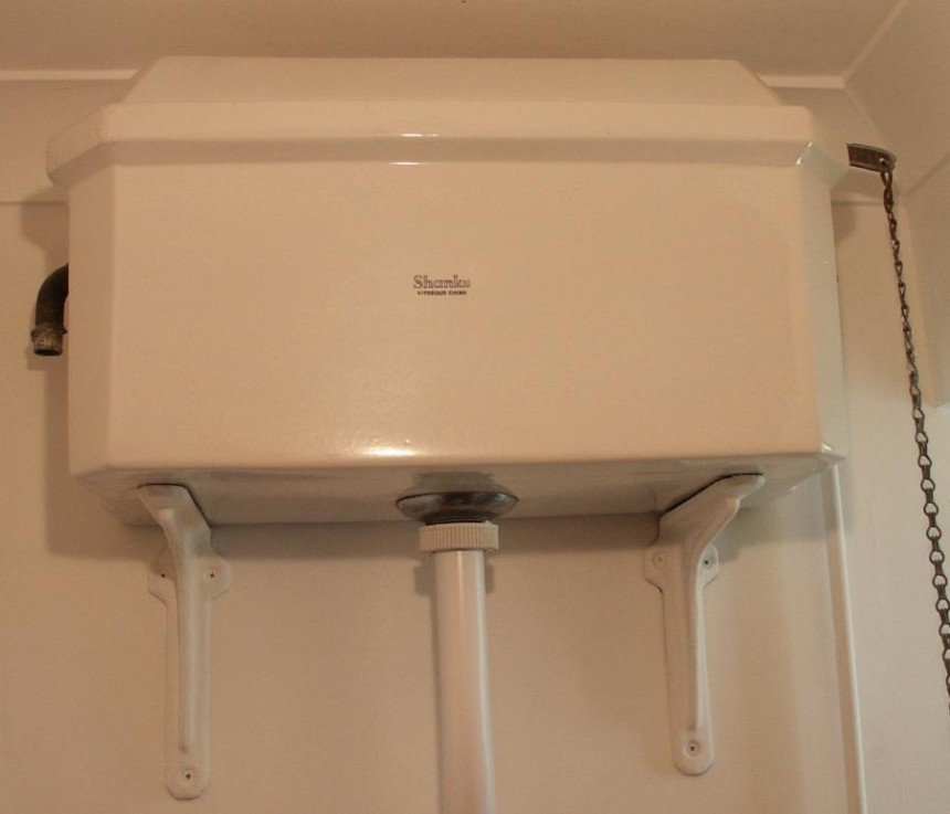 Antique & Reclaimed deco high level cistern-Antique sanitary ware ...