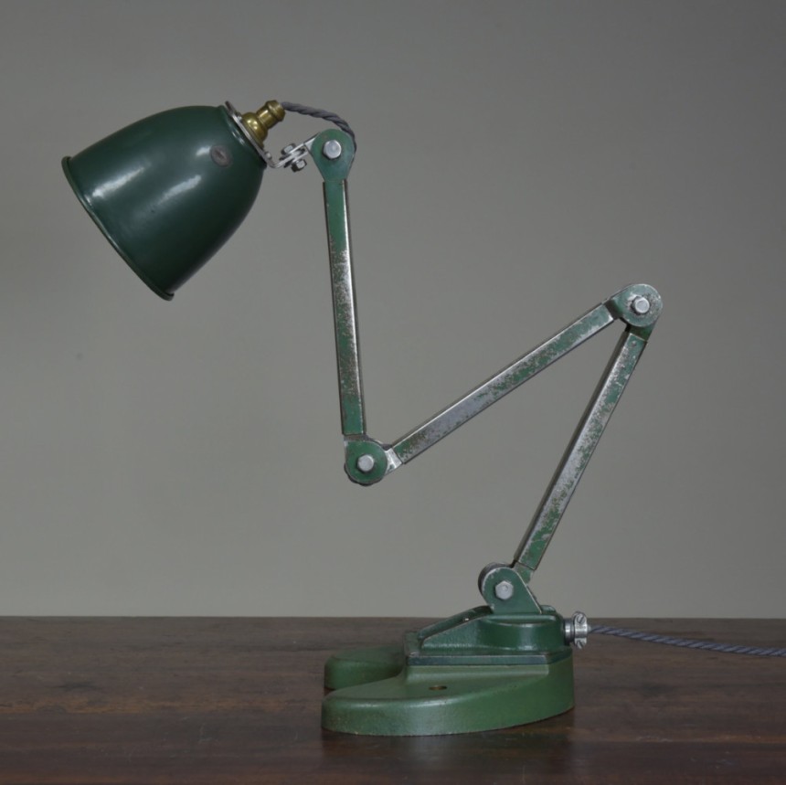 Antique & Reclaimed Antique Industrial Work Desk Lamp- SalvoWEB UK
