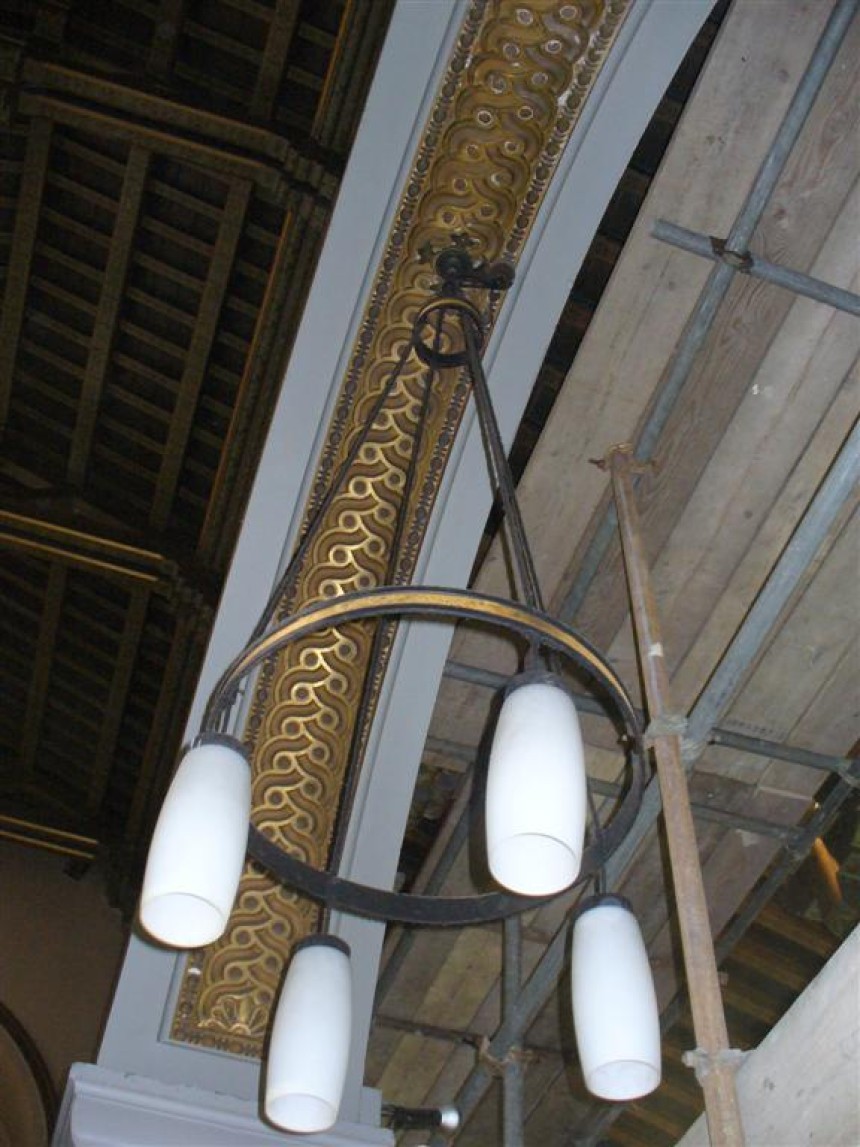 Antique & Reclaimed 5 church chandeliers light fittings 1960s- SalvoWEB UK