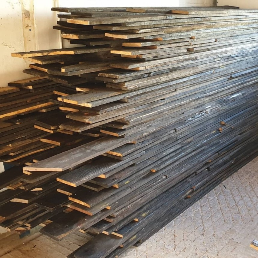 Antique & Reclaimed Reclaimed French Carriage Boards - SalvoWEB UK