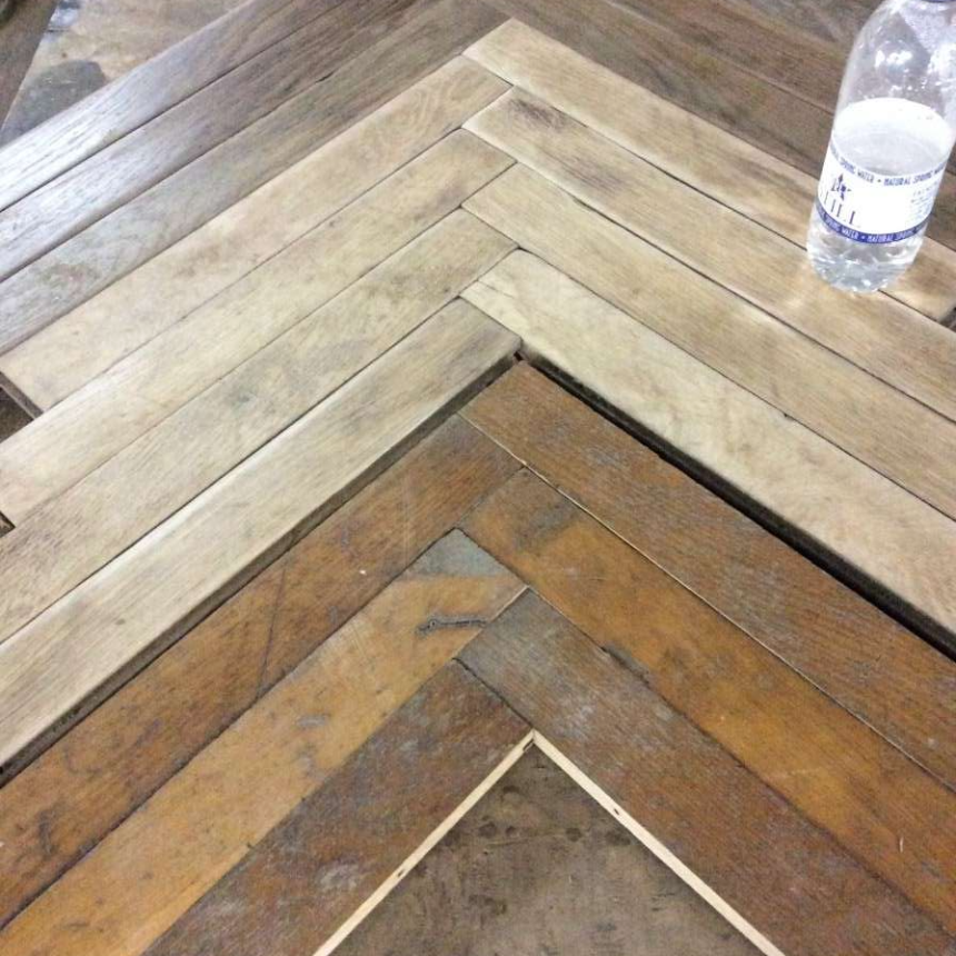 Antique & Reclaimed Oak Long Woodblocks - SalvoWEB UK