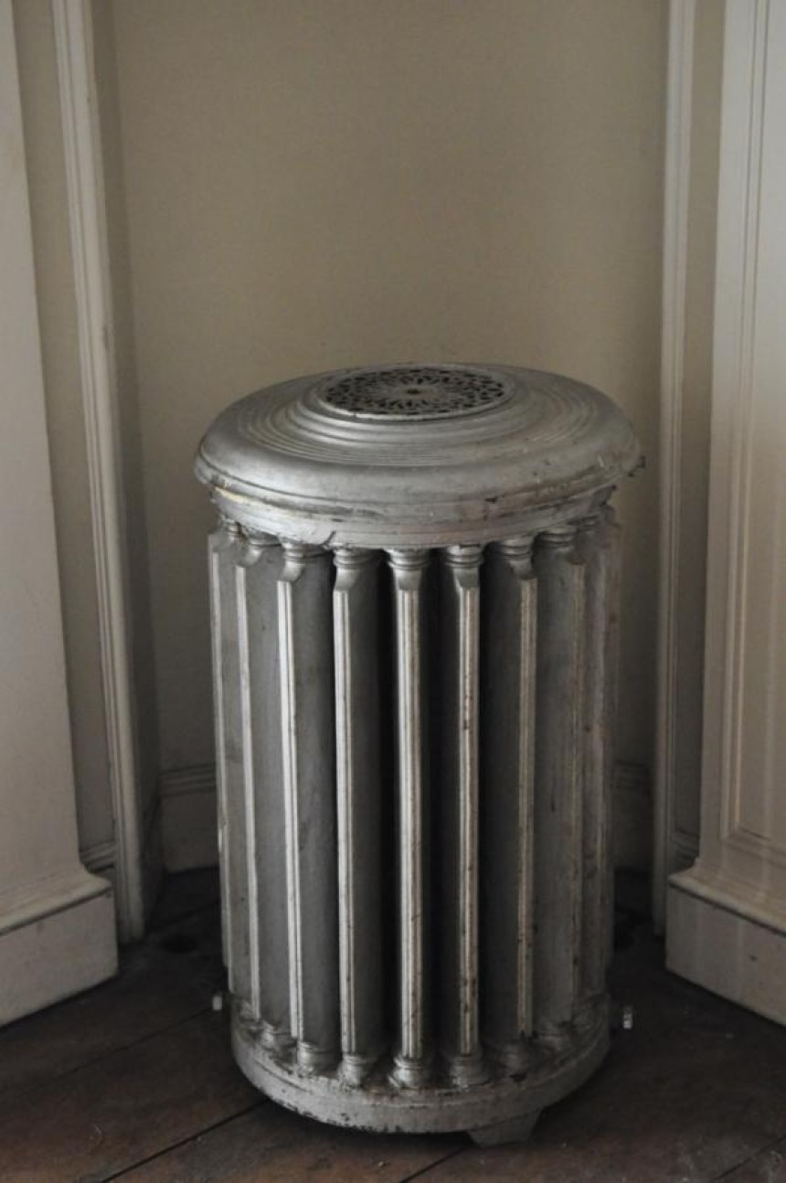 Antique & Reclaimed rare circular antique cast iron radiator- SalvoWEB UK