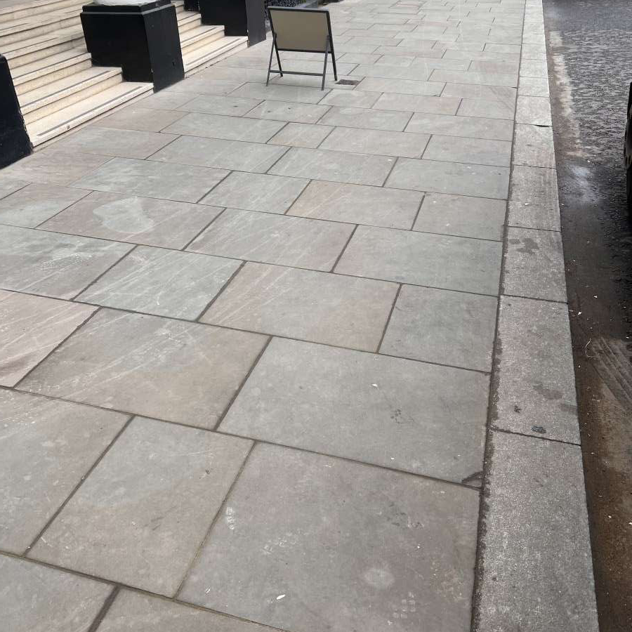 Antique & Reclaimed Reclaimed Sawn Grey York Stone Flags- SalvoWEB UK