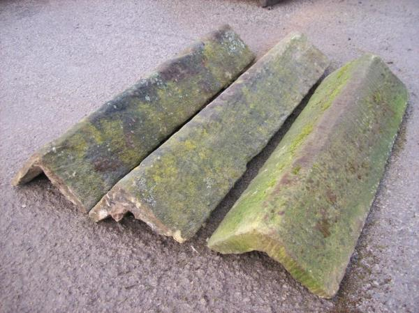 Antique & Reclaimed Reclaimed York Stone Sand Stone Roofing Ridge ...