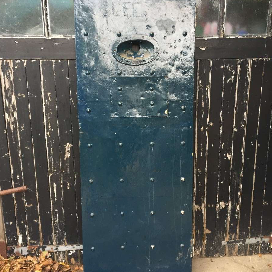 Vintage Antique Jail Door Old Steel Iron Prison Cell Architectural