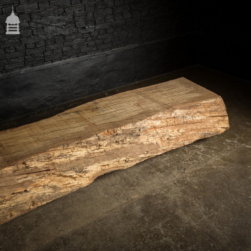 Antique & Reclaimed Huge Rustic Seasoned Oak Beam- SalvoWEB UK