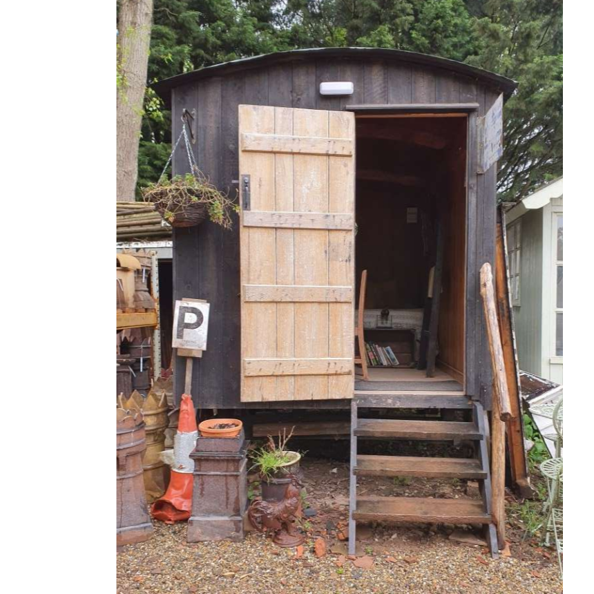 Recraft & Upcycled Shepherds Hut made from reclaimed materials- SalvoWEB UK