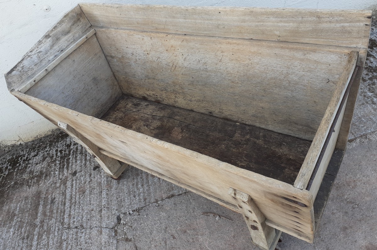 Antique & Reclaimed 19th century bakers dough bin- SalvoWEB UK