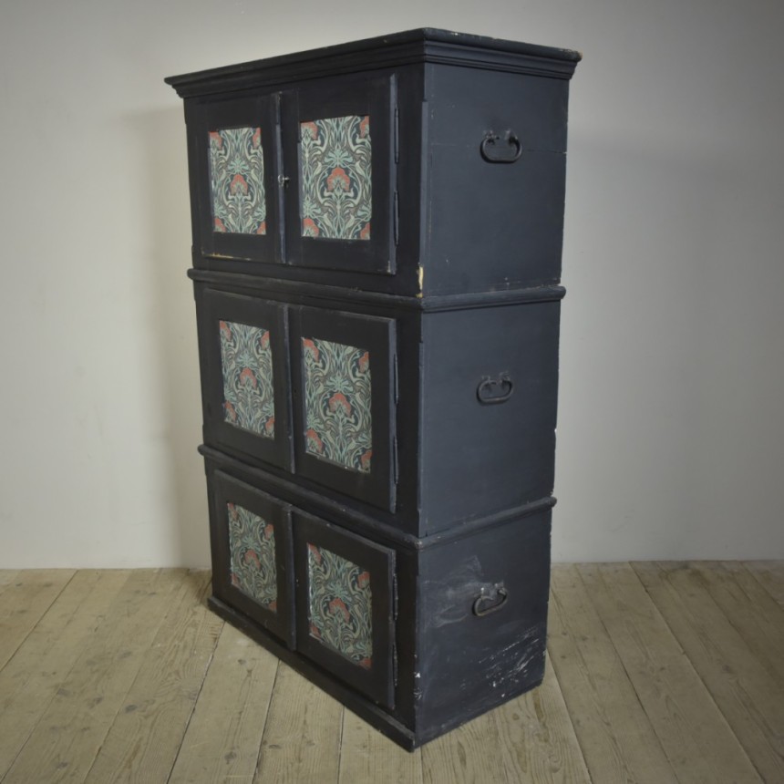 Antique & Reclaimed 19th Century Stacking Chests- SalvoWEB UK