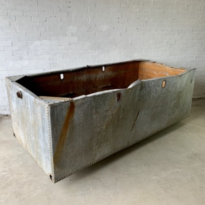 Antique & Reclaimed Huge Reclaimed Galvanised Riveted Water Tank ...