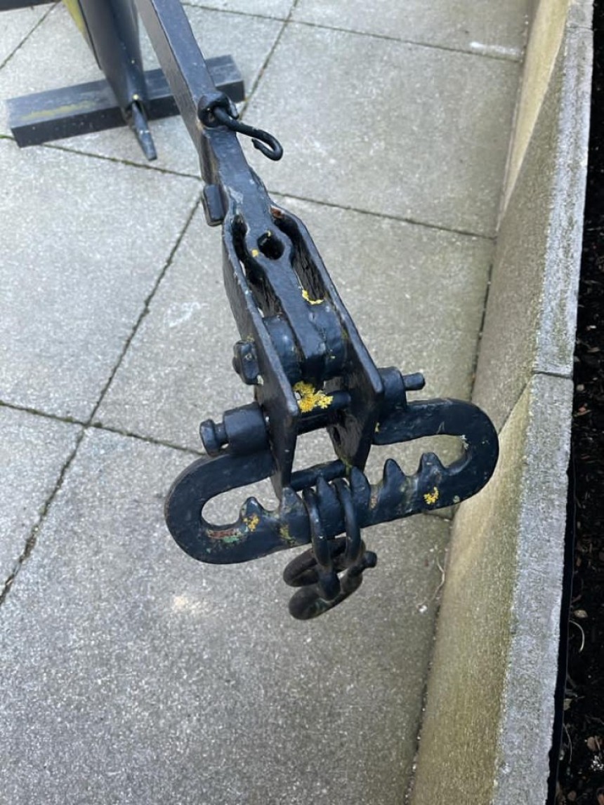 Antique & Reclaimed Large antique steel plough perfect garden display w ...