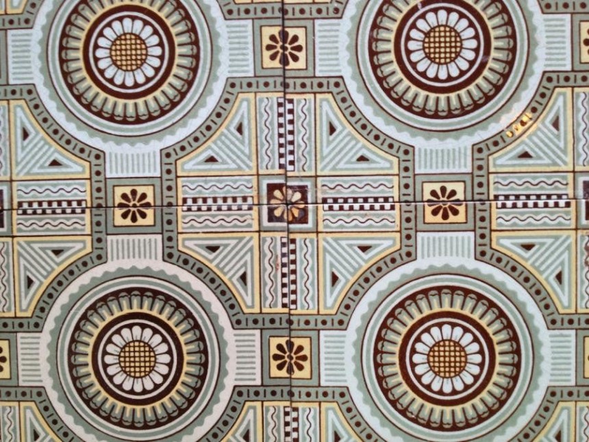 Antique & Reclaimed Set of Antique Minton Tiles- SalvoWEB UK