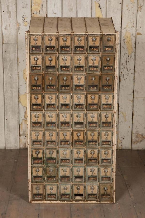 Antique & Reclaimed Genuine Antique USA Post Office Mailboxes- SalvoWEB UK