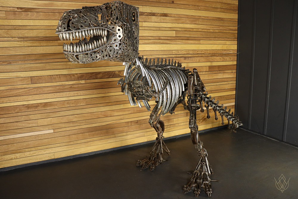 Recraft & Upcycled Extra Large Hand Crafted Dinosaur From Automotive ...