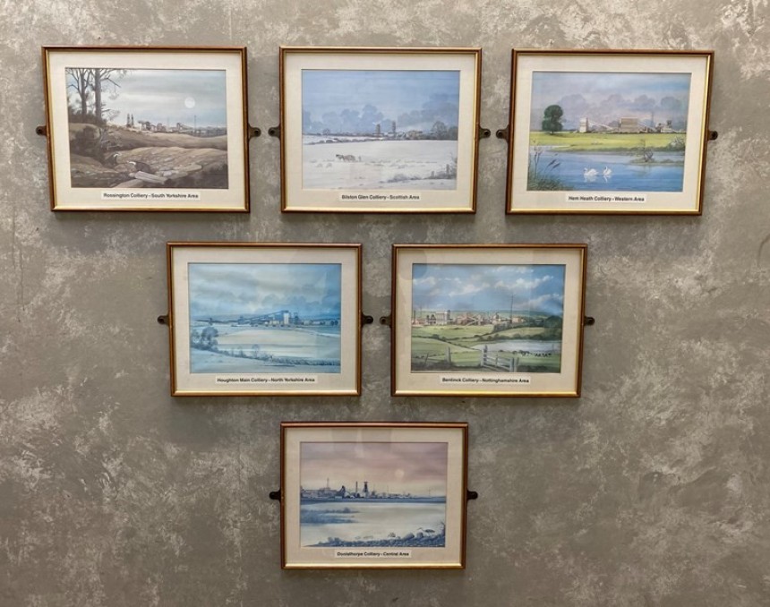 Antique & Reclaimed Collection of 6 Original Bryan Conway Colliery ...