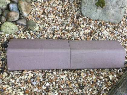 New & Repro New Sandtoft Legged Angle Ridge Tile Concrete Brown 400 ...