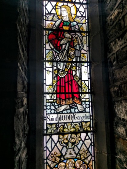 Antique & Reclaimed Antique religious stained glass window- SalvoWEB UK