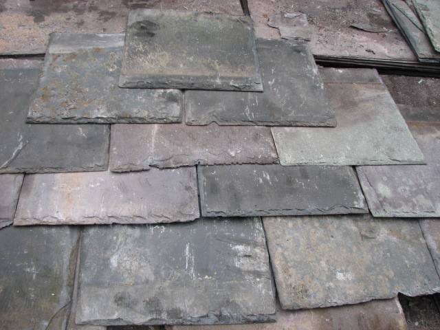 Antique & Reclaimed Reclaimed Welsh Slates 10" X 10"- SalvoWEB UK