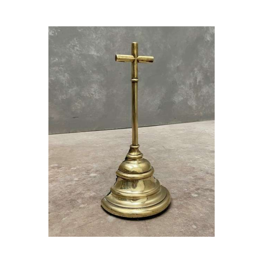 Antique & Reclaimed Antique Reclaimed Brass Church Cross Door Stop ...