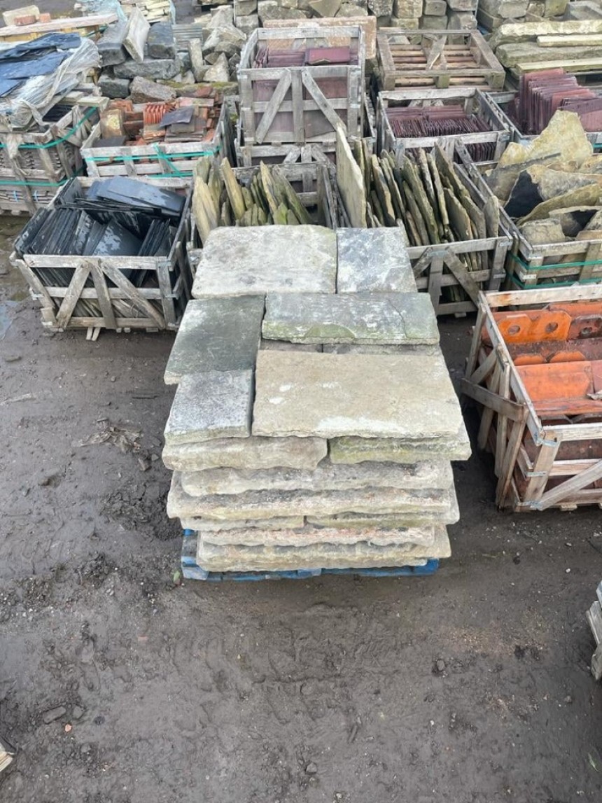 Antique & Reclaimed Reclaimed Yorkstone Flags - SalvoWEB UK