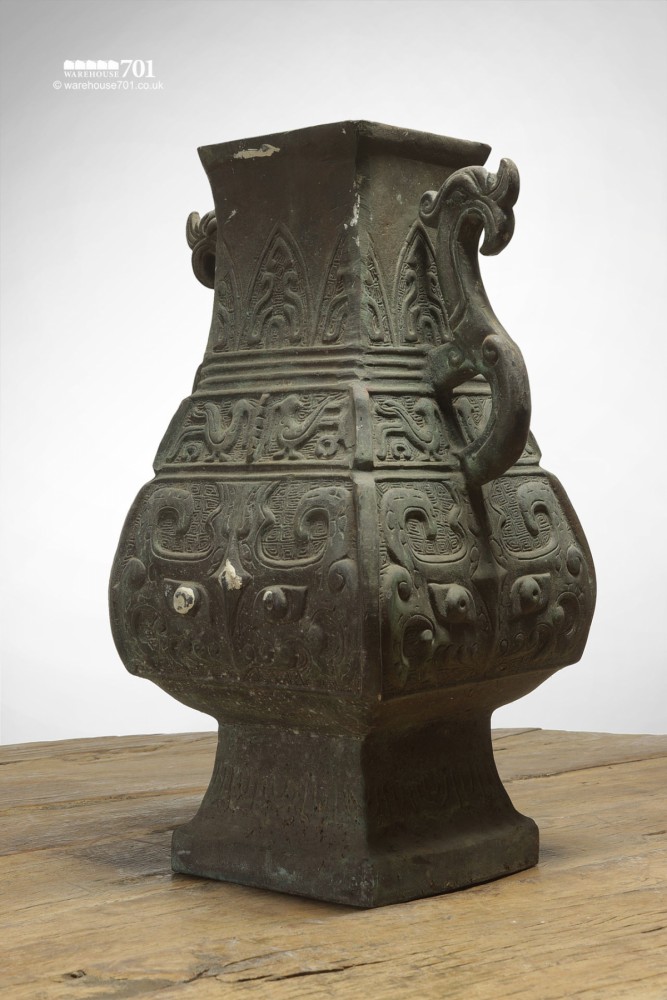 Antique & Reclaimed listings A Wonderful Stylised Aztec Bronze Vase ...