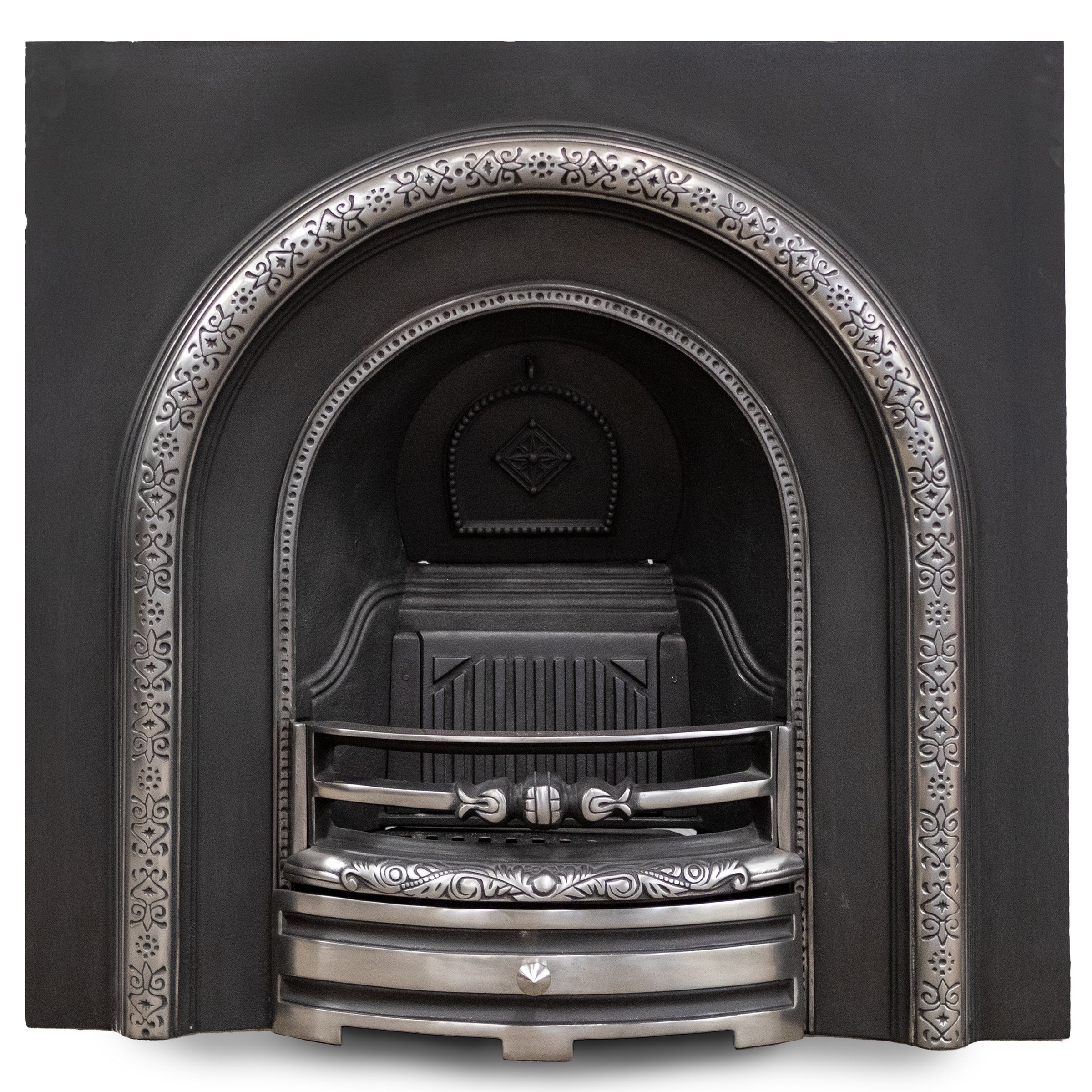 Antique & Reclaimed Reclaimed Victorian Style Arched Fireplace Insert ...
