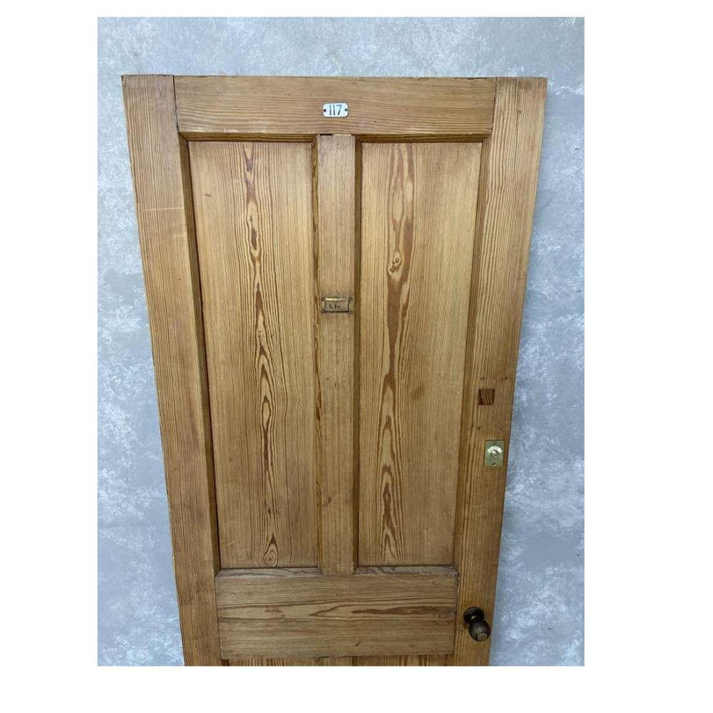 Antique & Reclaimed Reclaimed Old Pitch Pine Solid Internal Door - J ...