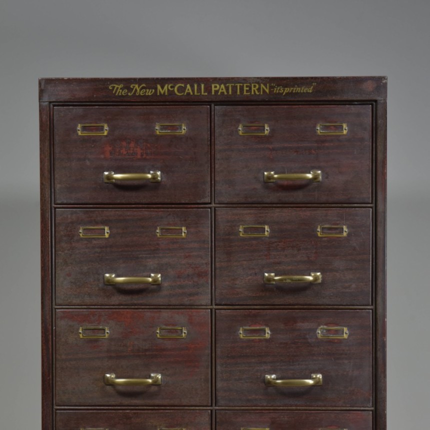 Antique & Reclaimed McCall Pattern Steel Drawers Cabinet- SalvoWEB UK