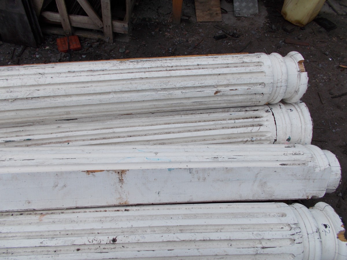 Antique & Reclaimed Wood columns , pitch pine Over 100 Years Old ...