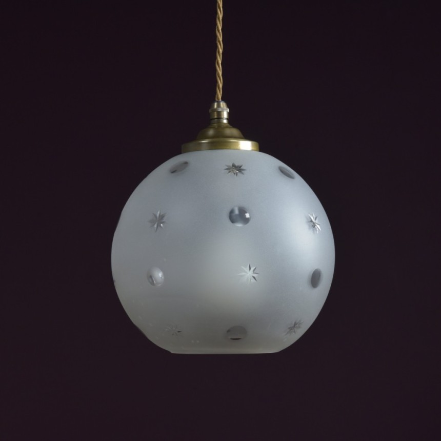 Antique & Reclaimed Star & Roundel Globe Pendant- SalvoWEB UK