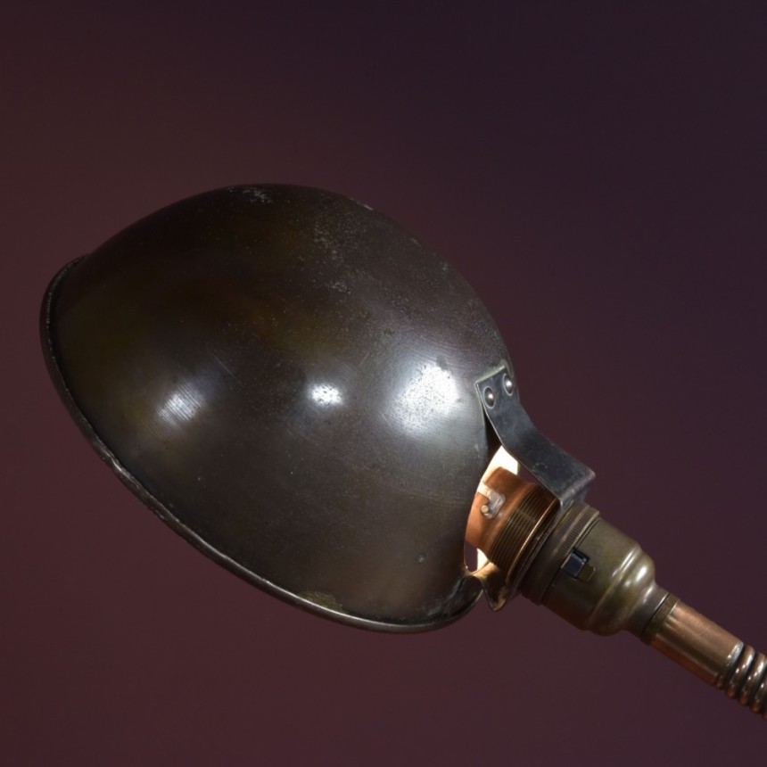 Antique & Reclaimed Clover Based Desk Lamp- SalvoWEB UK