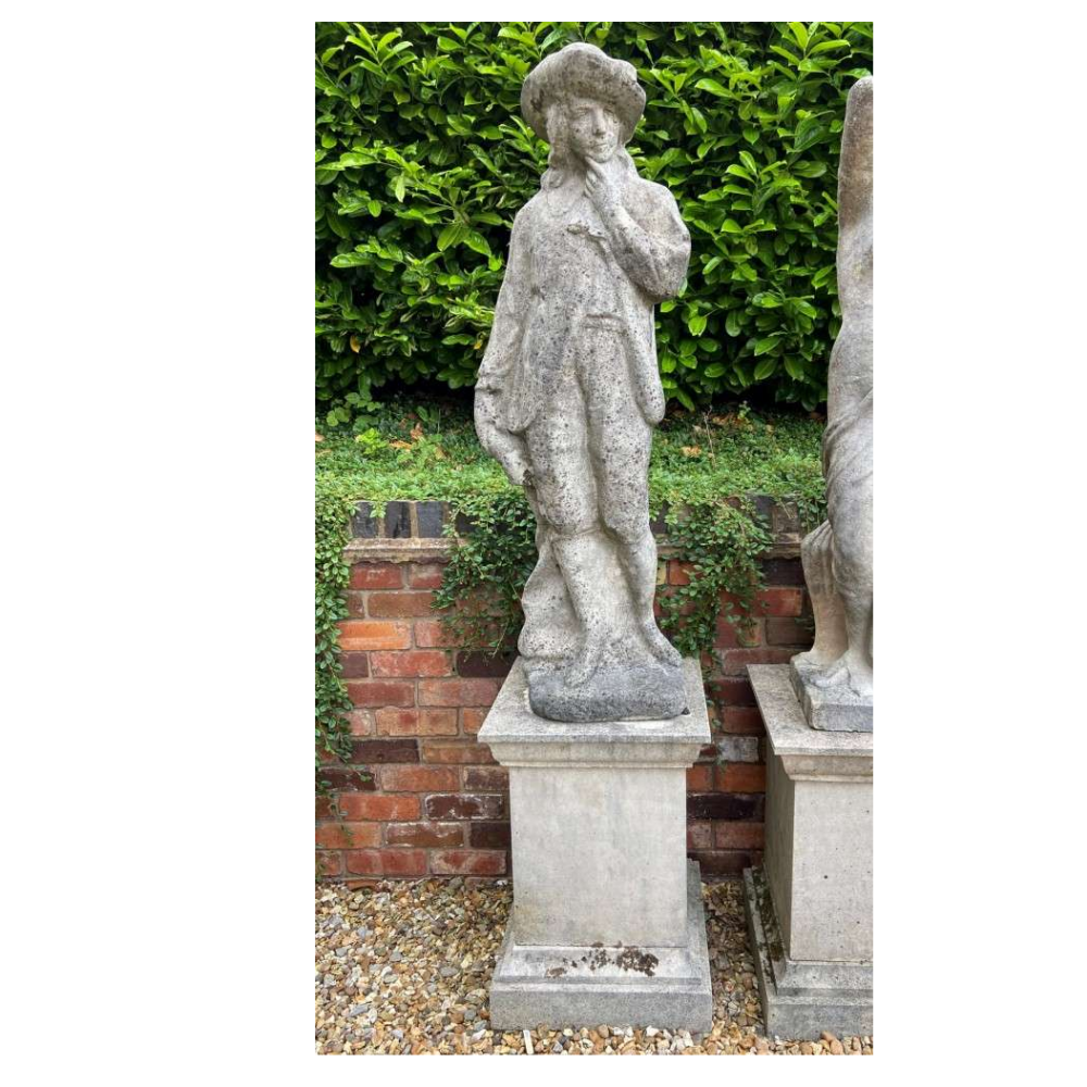 Antique & Reclaimed Vintage Reclaimed Chilstone Statue of a Young Man ...