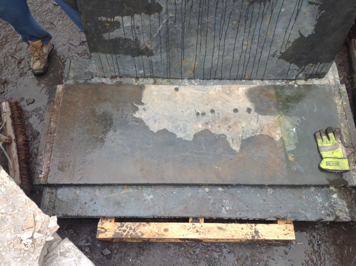 Antique & Reclaimed Reclaimed Delabole Slate Slabs Flagstones- SalvoWEB UK