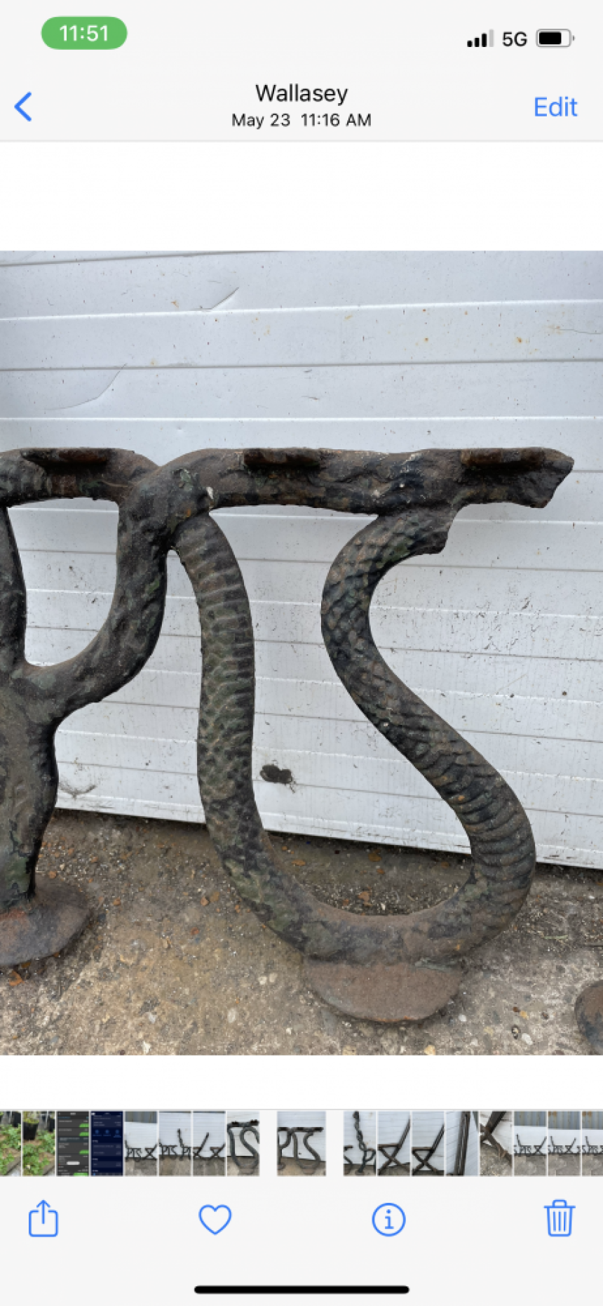 Antique & Reclaimed listings Stunning Bench Ends 2 Sets. SR:104 ...