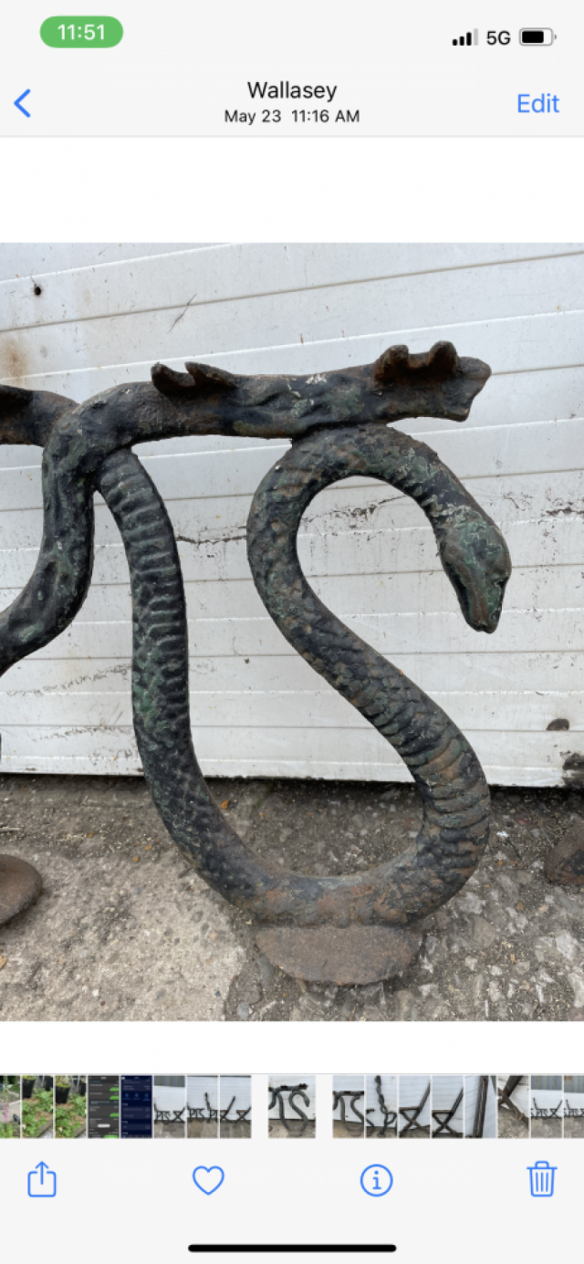 Antique & Reclaimed listings Stunning Bench Ends 2 Sets. SR:104 ...