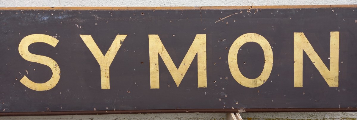 Antique & Reclaimed Antique shop sign “SYMON”- SalvoWEB UK