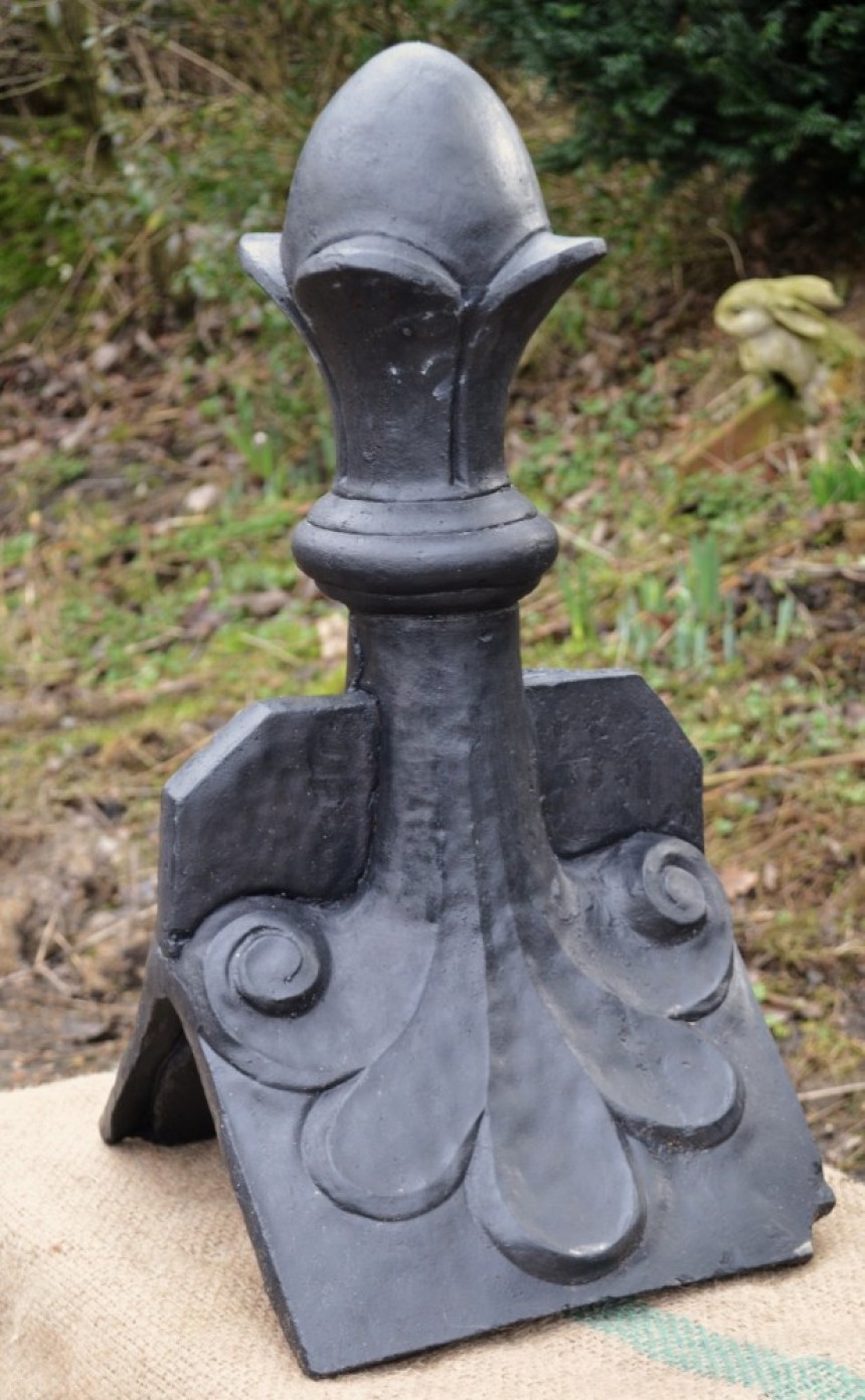 New & Repro Victorian ball decorative roof finial traditional angled ...