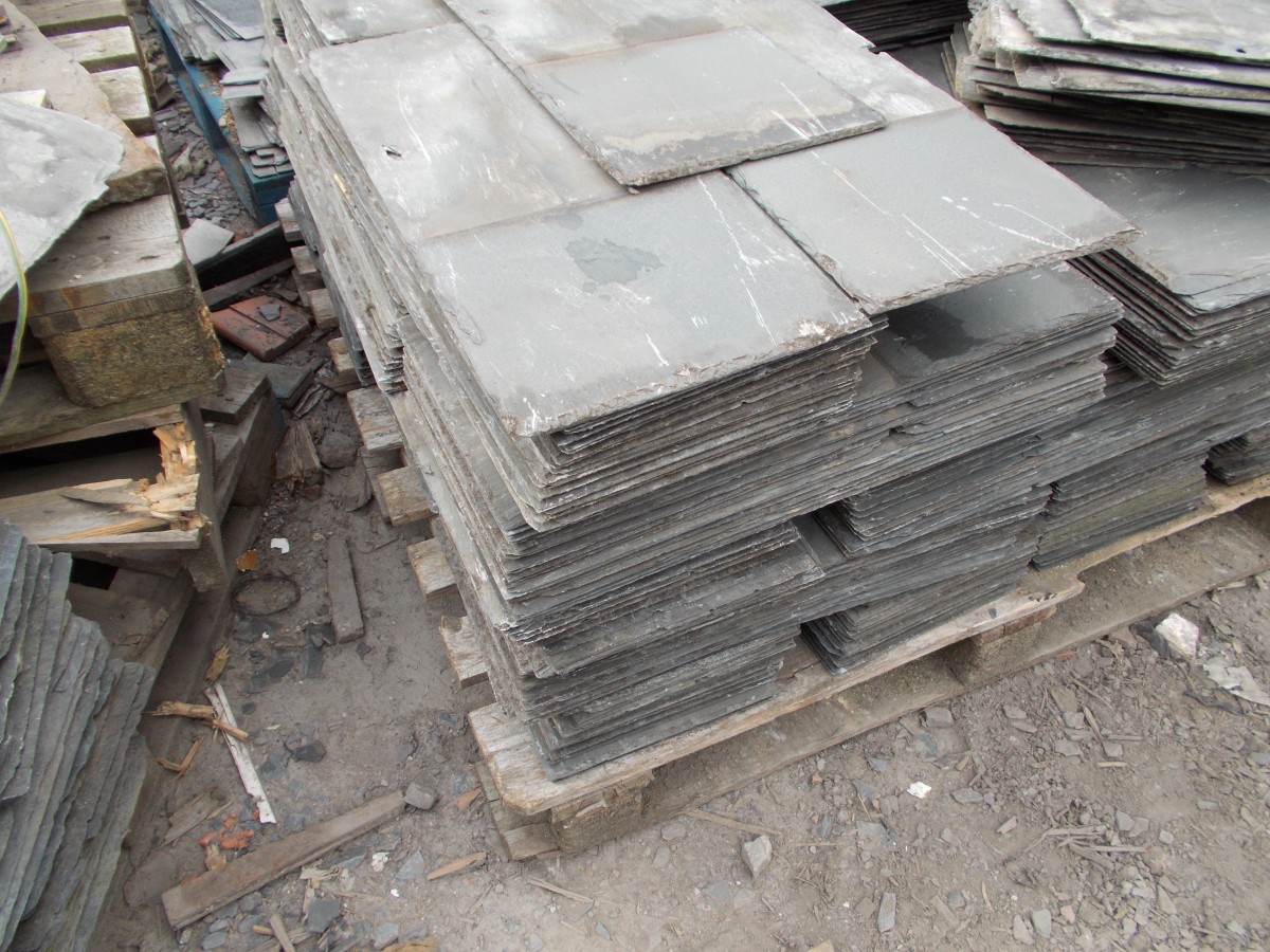 Antique & Reclaimed Welsh roof slates 20"x9" - SalvoWEB UK
