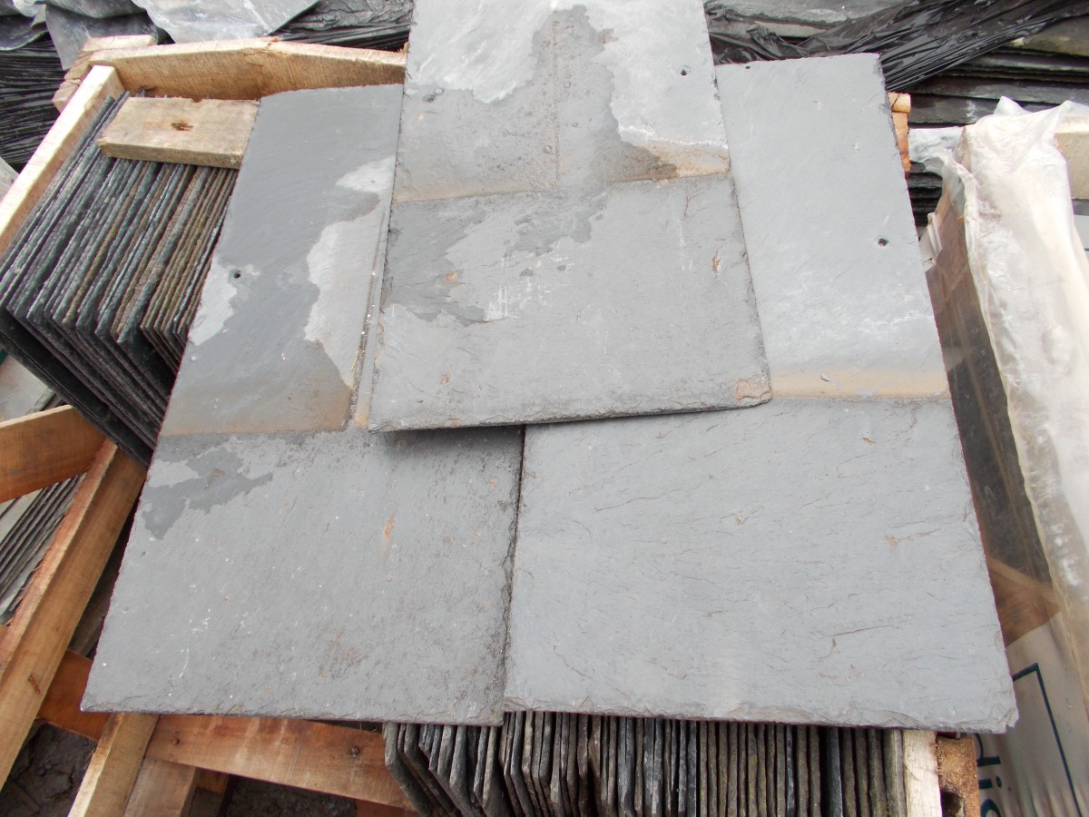 Antique & Reclaimed Reclaimed 20"x10" natural roof slates - SalvoWEB UK