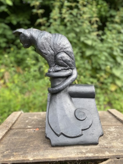 New, Replica or Reproduction Curious Cat roof finial 90 degree angled ...
