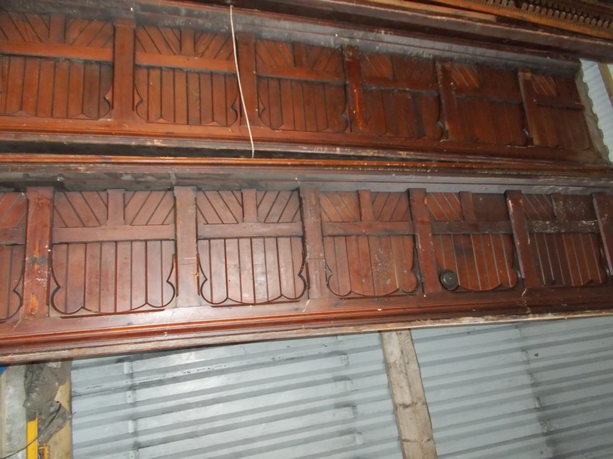 Antique & Reclaimed Ornate wood church balcony- SalvoWEB UK