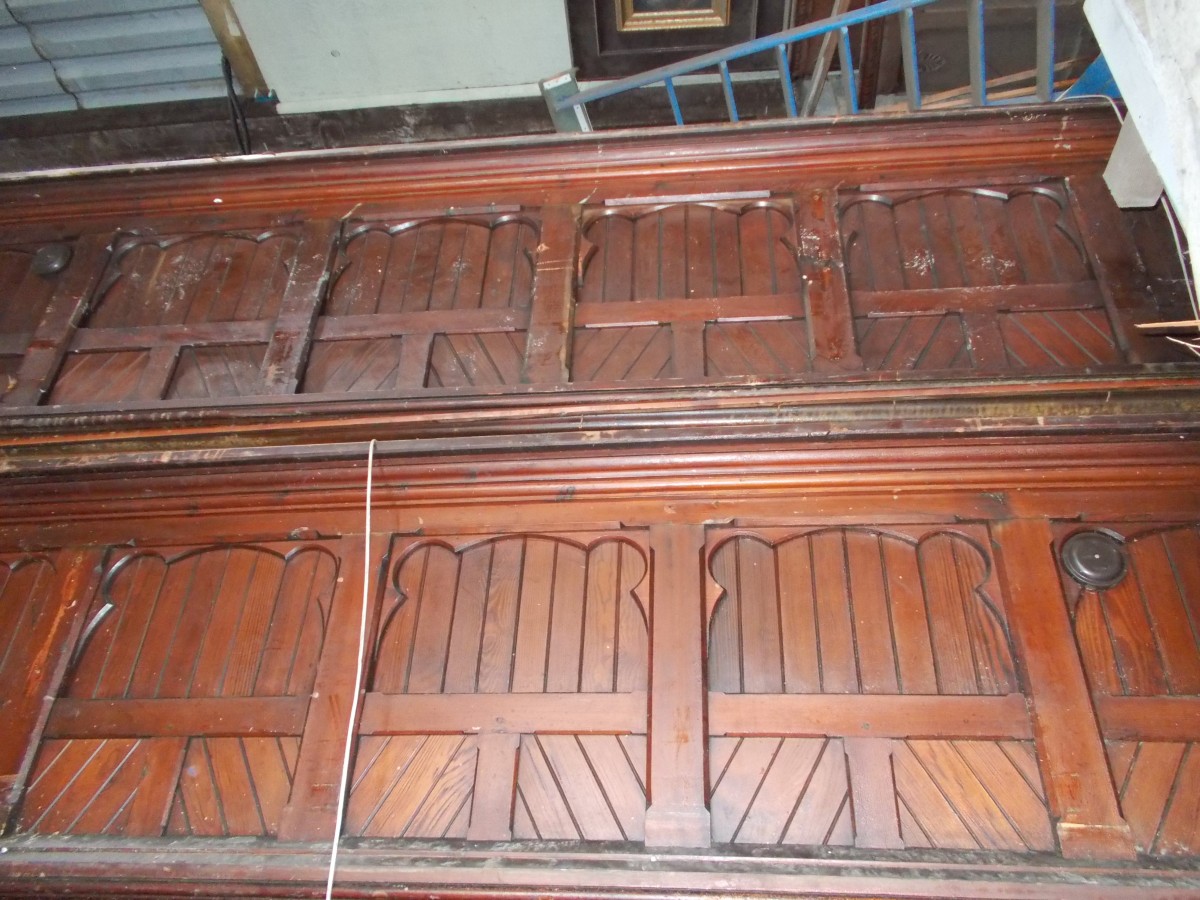 Antique & Reclaimed Ornate wood church balcony- SalvoWEB UK