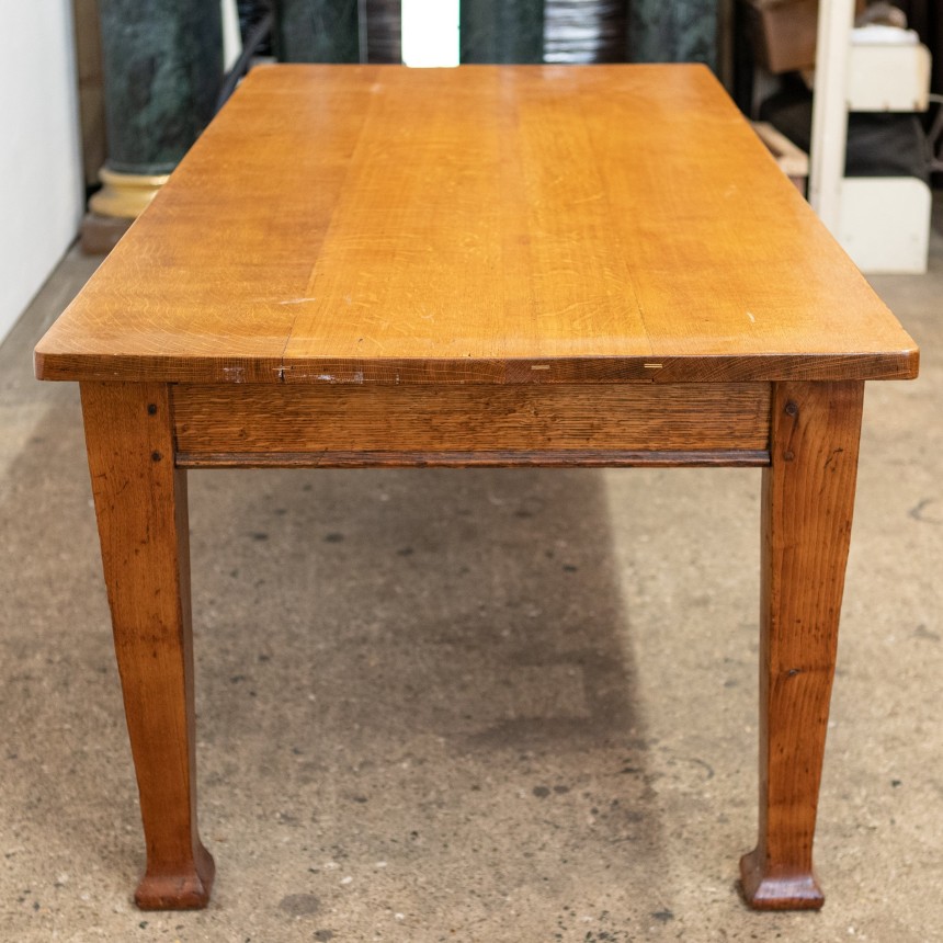 Antique & Reclaimed Reclaimed Large Oak Table- SalvoWEB UK