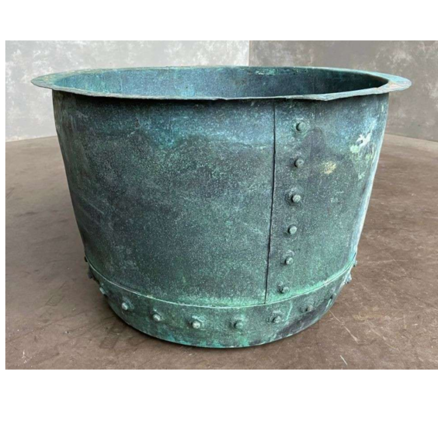 Antique & Reclaimed A Reclaimed Victorian Copper Riveted Garden Planter ...