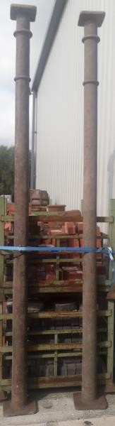 Antique & Reclaimed A Pair of Reclaimed Cast Iron Columns / Stanchions ...