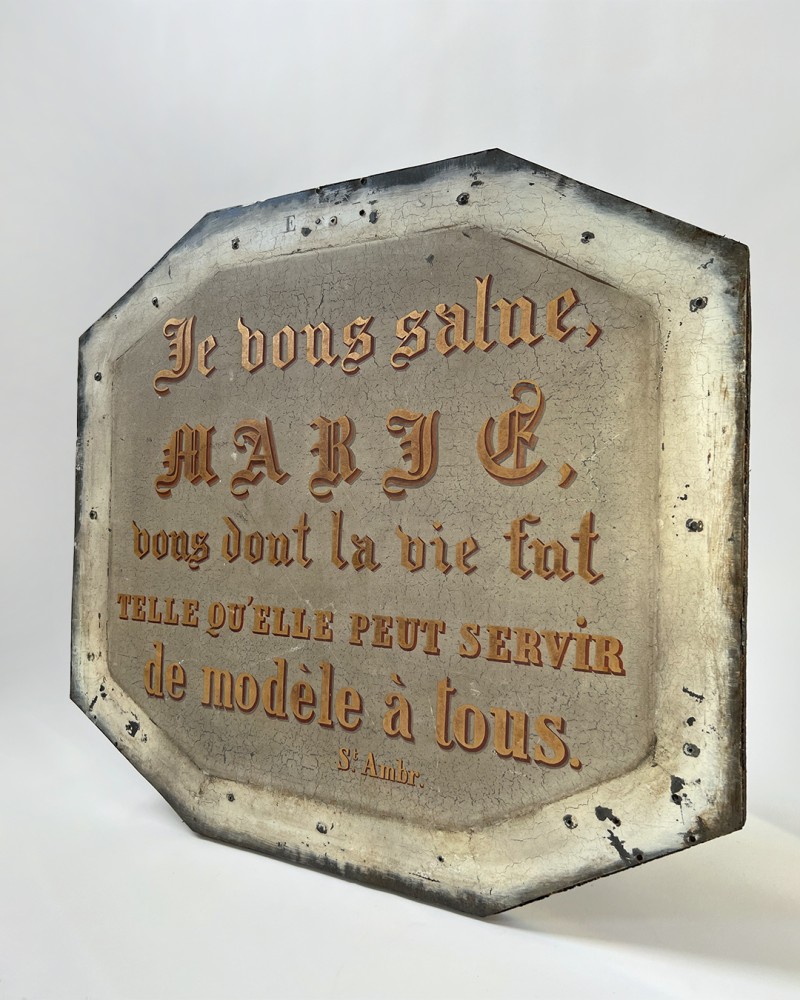 Antique & Reclaimed listings French Painted on Metal Sign (ii)- SalvoWEB UK